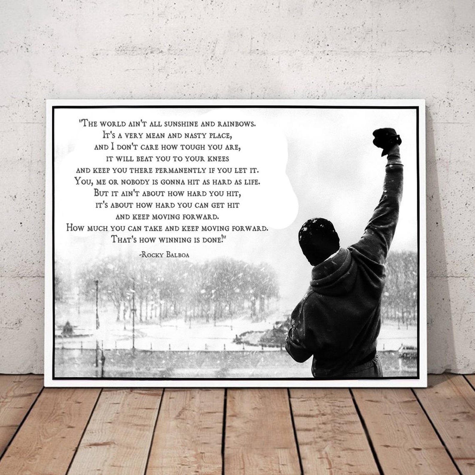 Rocky Movie Poster Canvas Wall Art Home Decor (no Frame) - Etsy