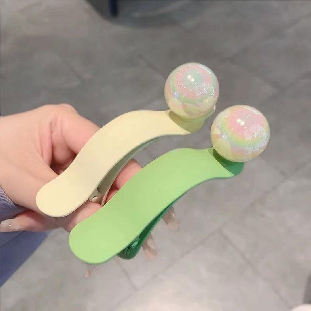 New Frosted Texture Pearl Duck Clip High-end Temperament Fashion ...