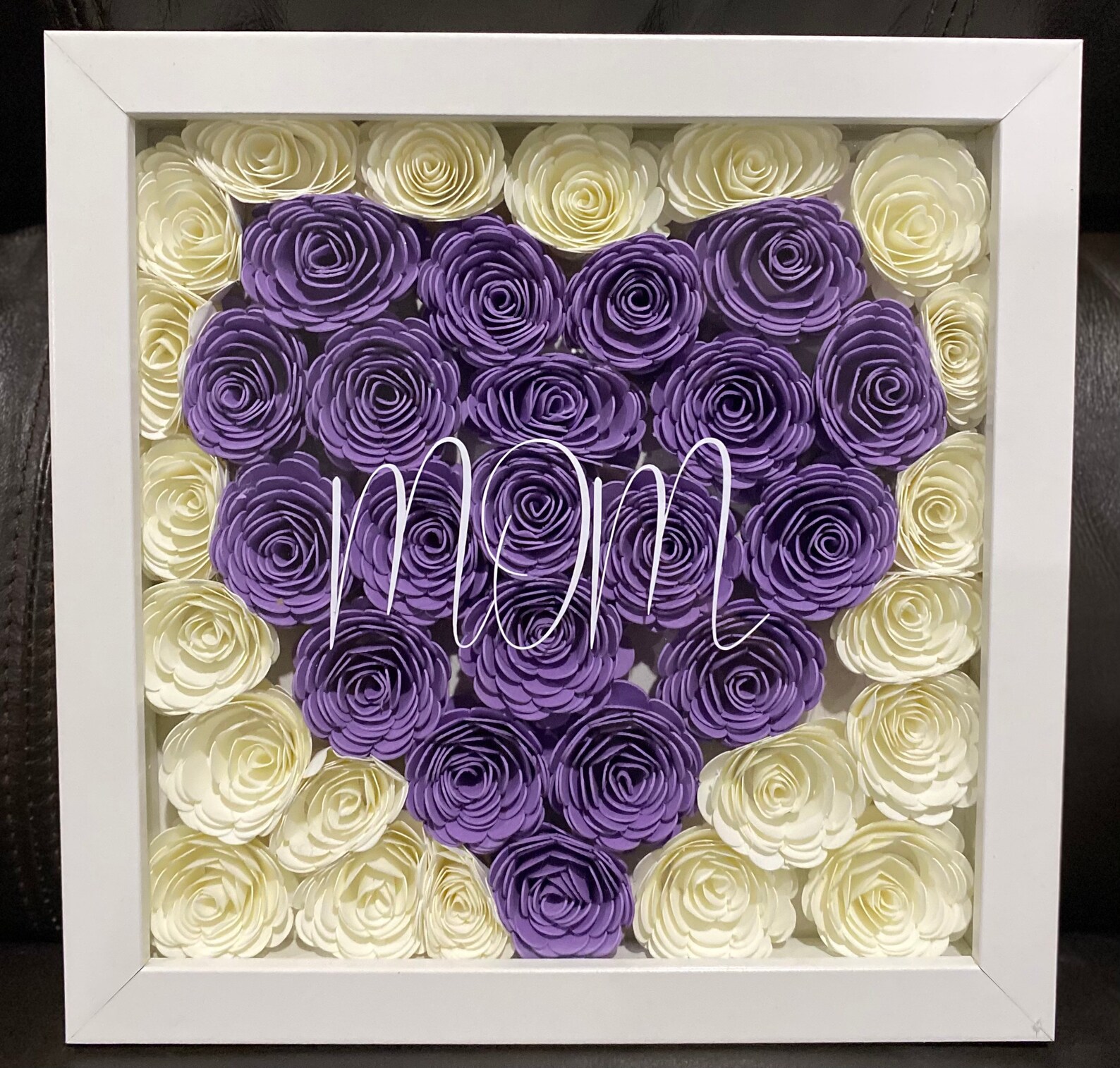 Birthday Gift Personalized Shadow Box Flower Shadow Box - Etsy