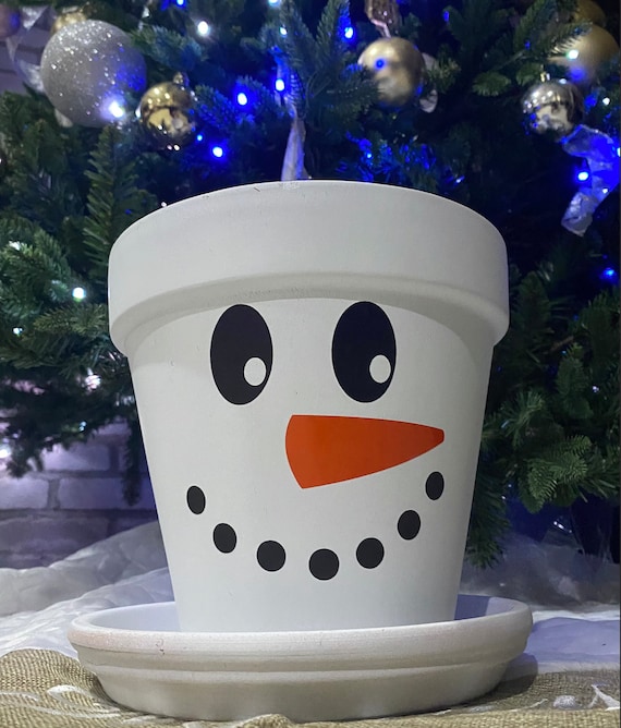 Snowmen Flower Pot Crafts