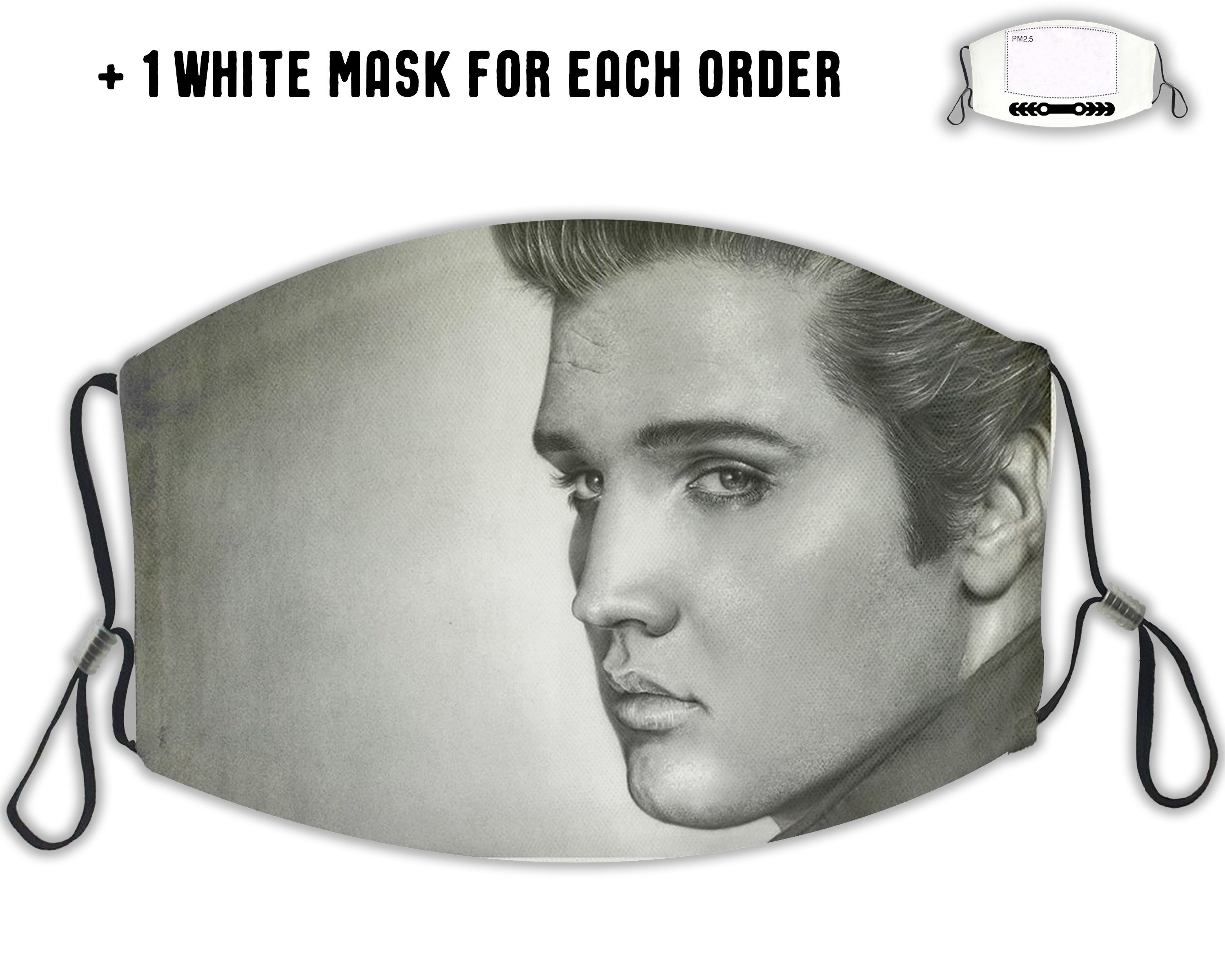Elvis Presley Face Mask Gift Idea For Music Pop R&B Fan Lover | Etsy