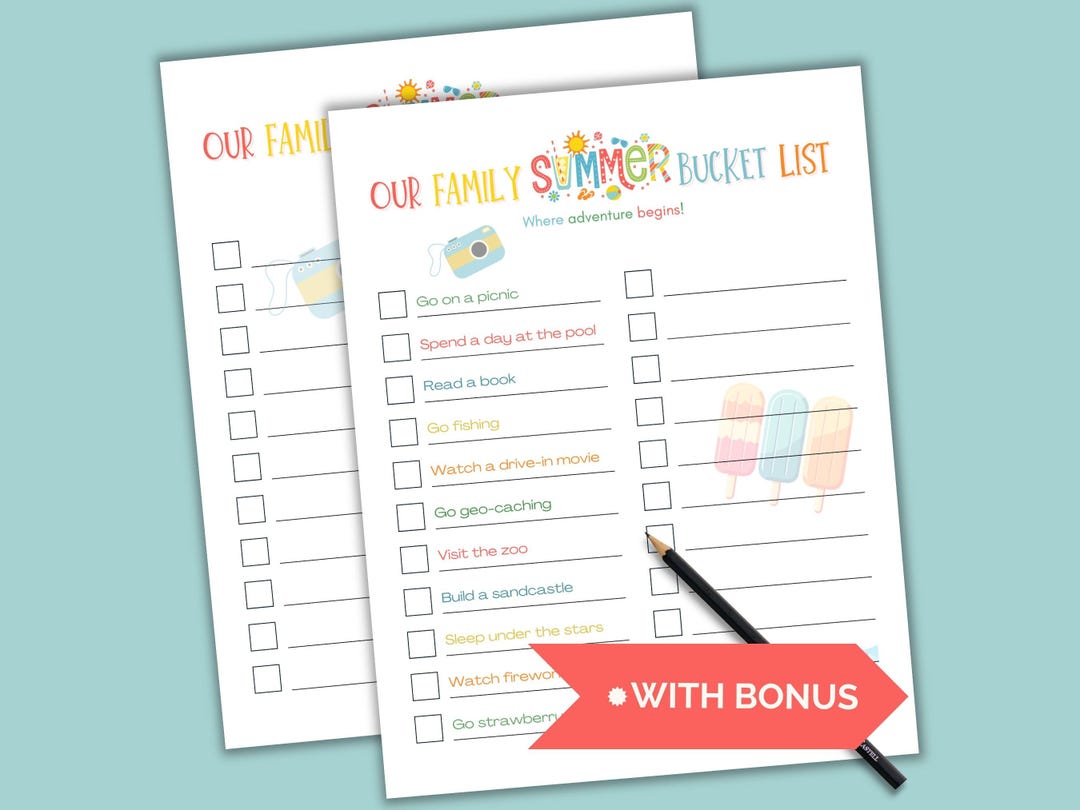 Unlock Summer Fun With Our Family Summer Bucket List, Summer Bucket ...