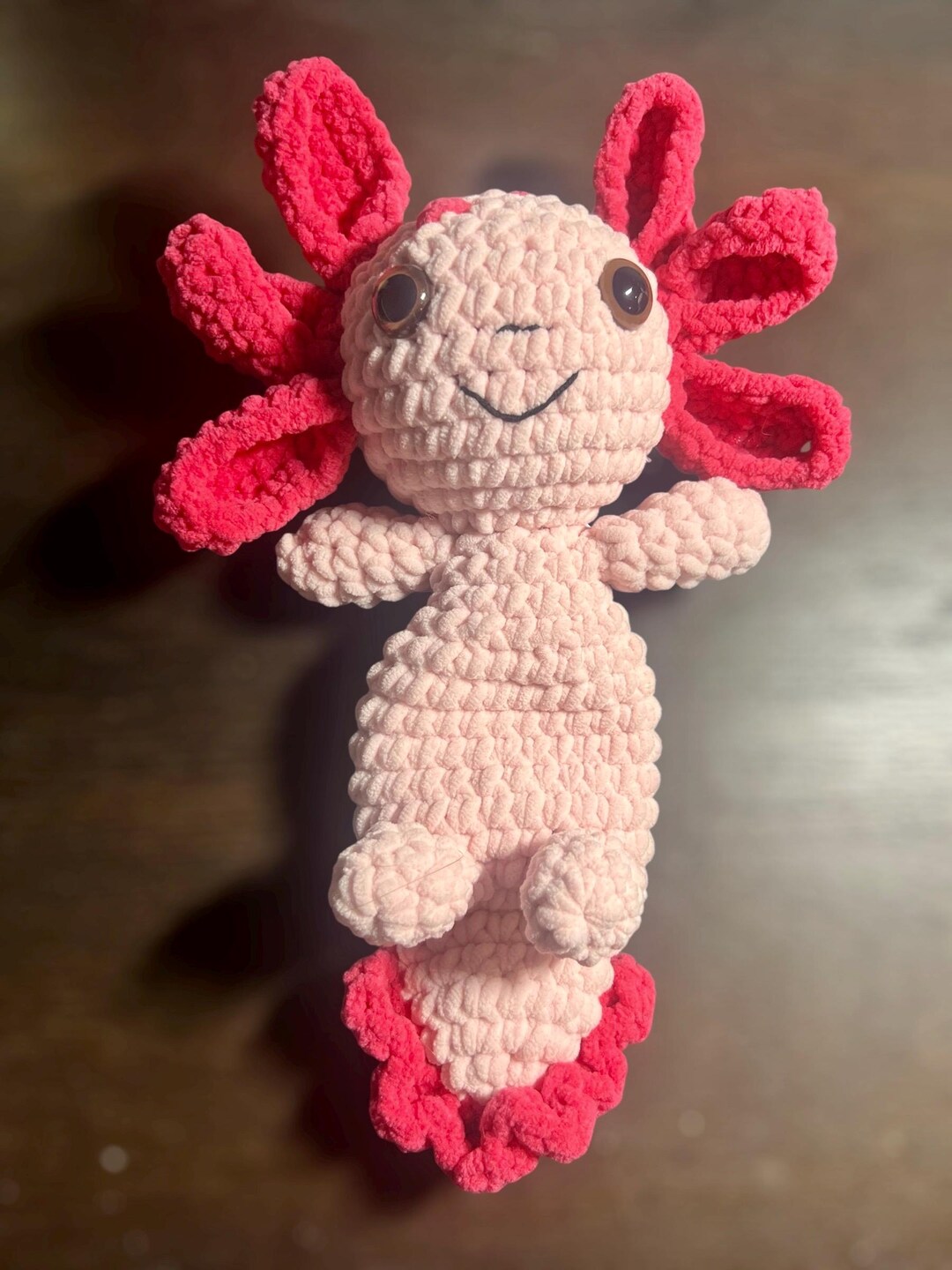 Handmade Crochet Axolotl Plush – Cute & Cuddly Amphibian Plushie - Etsy