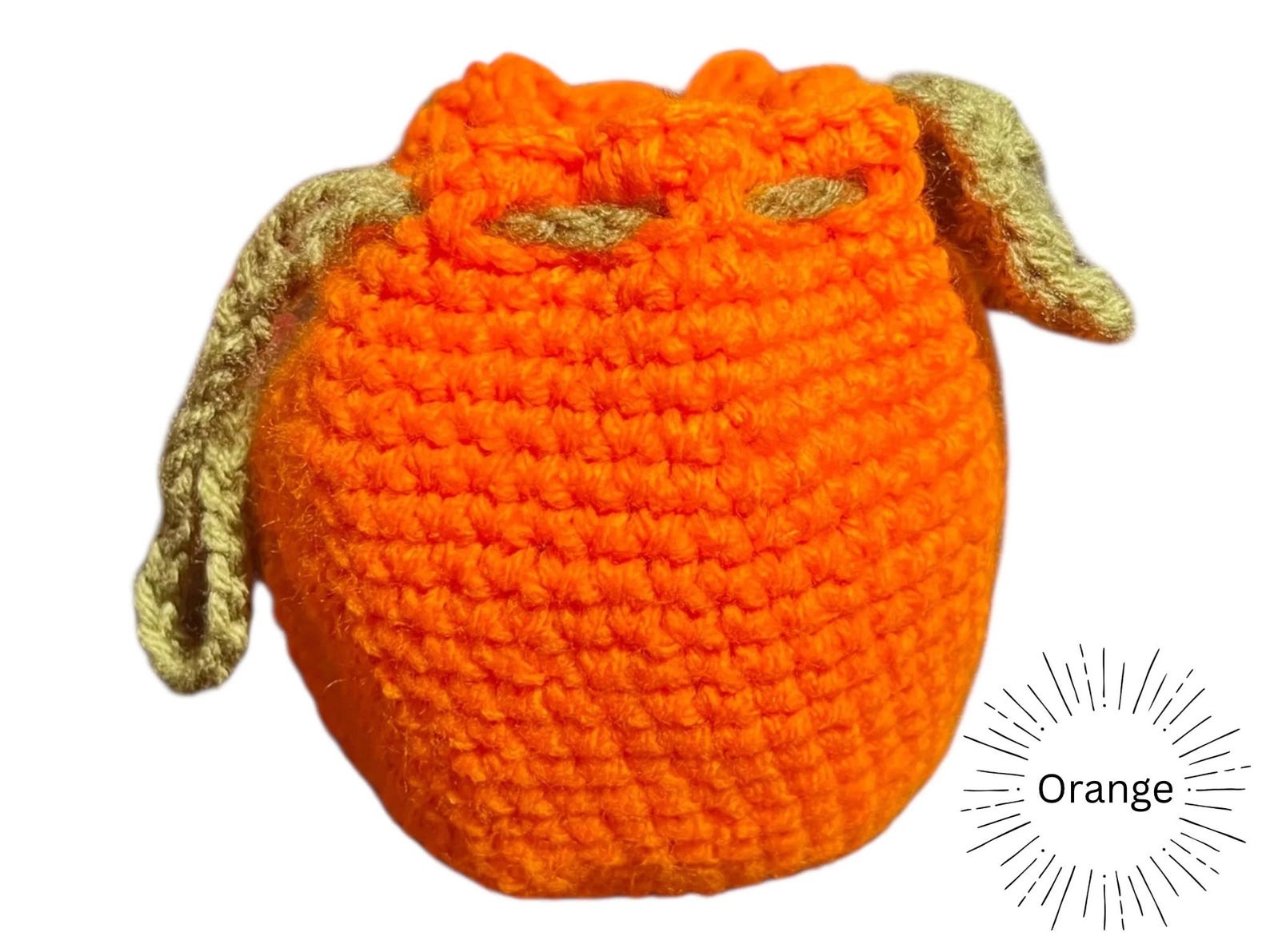 Crochet Fruit Bag – Handmade Acrylic Drawstring Pouch - Etsy