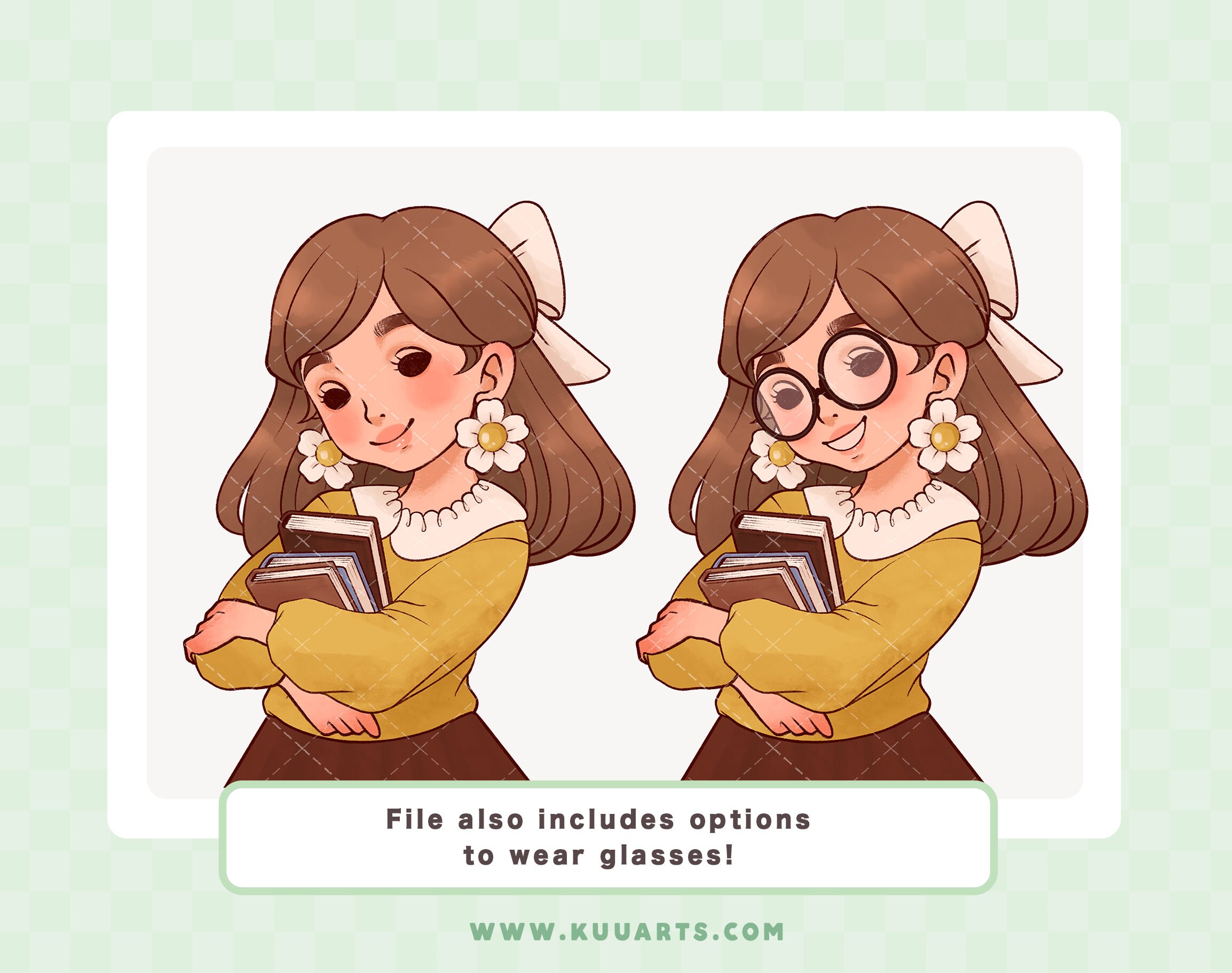 Kawaii Cozy Gamer Girl Pngtuber | Cute Ready Gaming Vtuber Avatar for ...