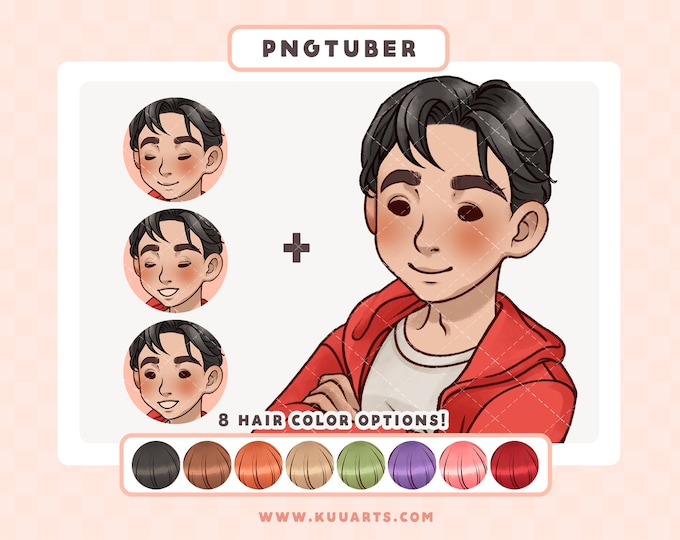 Pngtuber Streamer Kinetic | Vtuber Avatar for Gaming Streaming ...