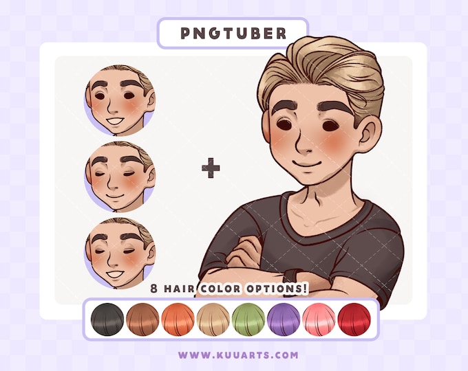 Pngtuber Streamer Kinetic | Vtuber Avatar for Gaming Streaming ...