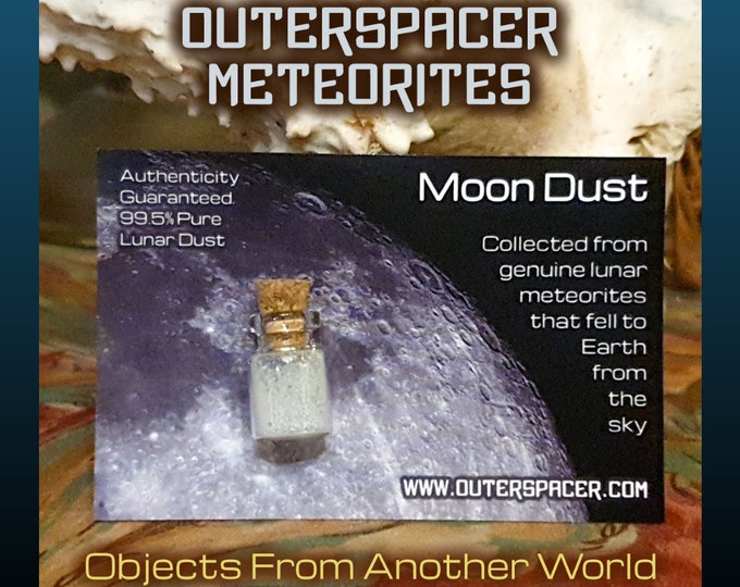 1g Authentic Moon Dust From Cutting Lunar Meteorites, in a Star Vial on ...