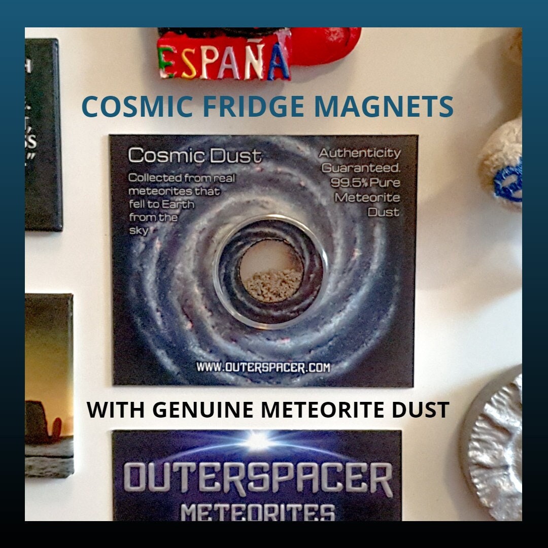 Cosmic Meteorite Dust Magnet Genuine Meteorite Dust Round - Etsy