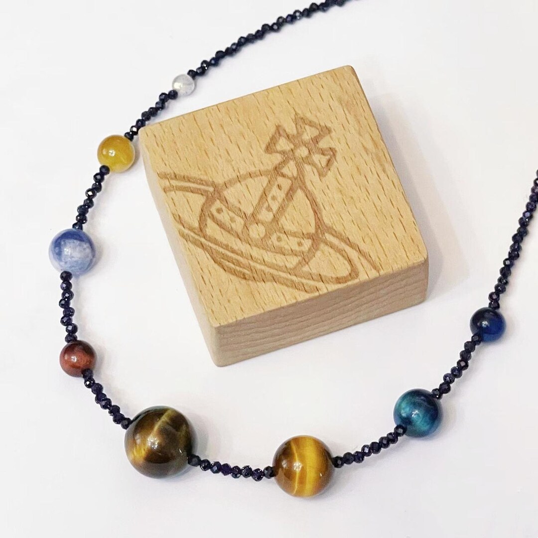 Custom Universe-themed Jewelry Set, Astronomical Natural Stone Necklace ...
