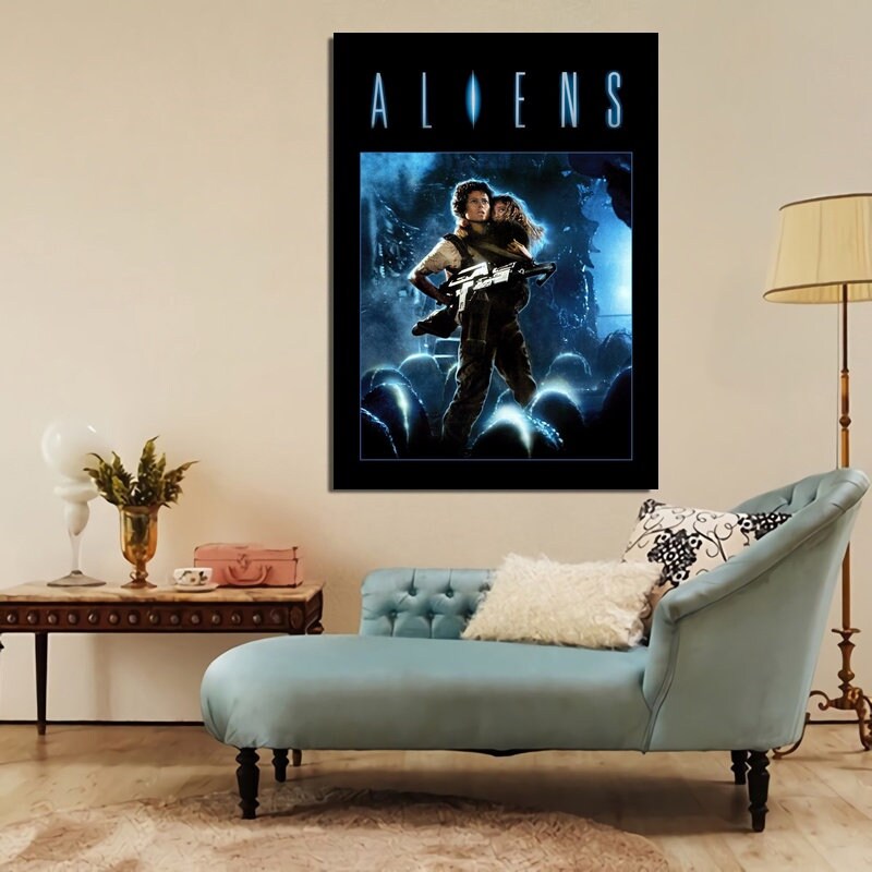 Aliens Movie Poster Canvas Painting Wall Art Poster Home Decor | Etsy