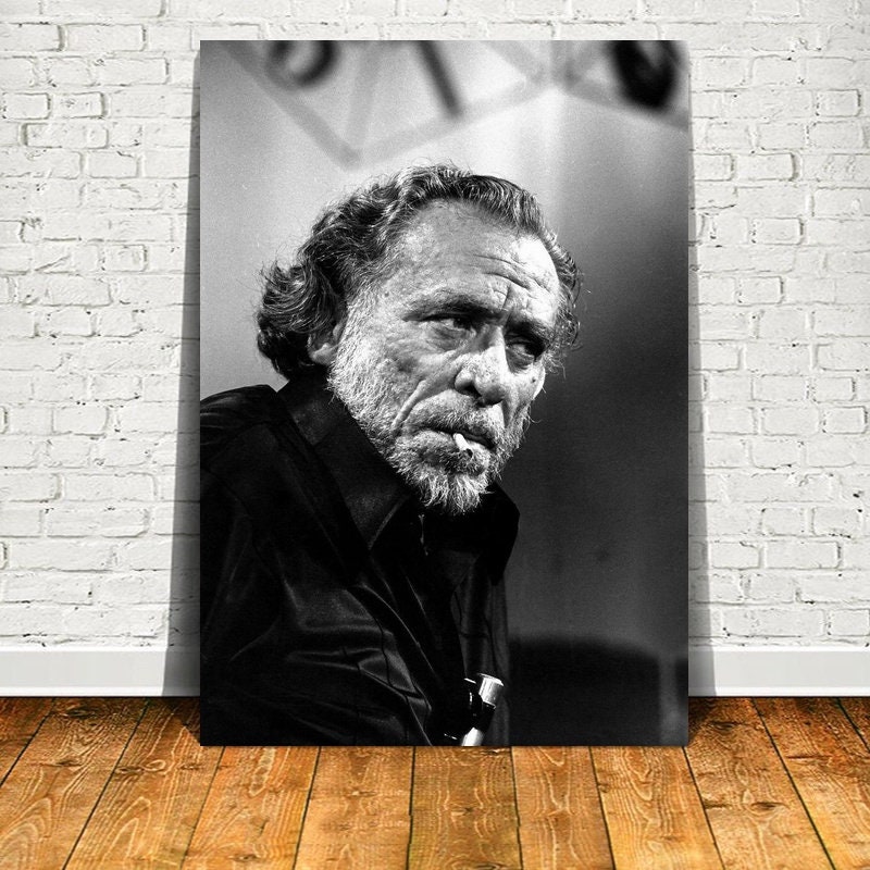 Charles Bukowski Poster Canvas Painting Wall Art Poster Home | Etsy