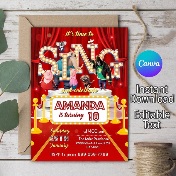 Sing Theme Birthday Decoration - Etsy Singapore