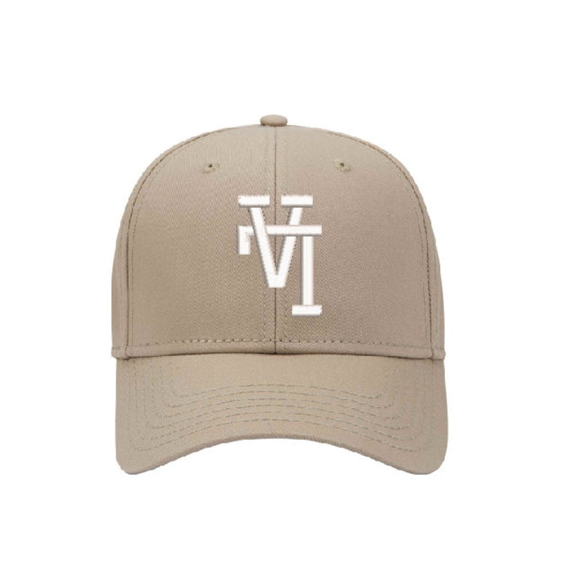 LA Initials Upside Down Inverted Baseball Cap Mid Profile Embroidered ...