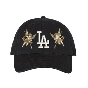 LA Upside Down - Inverted - With 2 Angels - Baseball Cap - Dad Hat ...