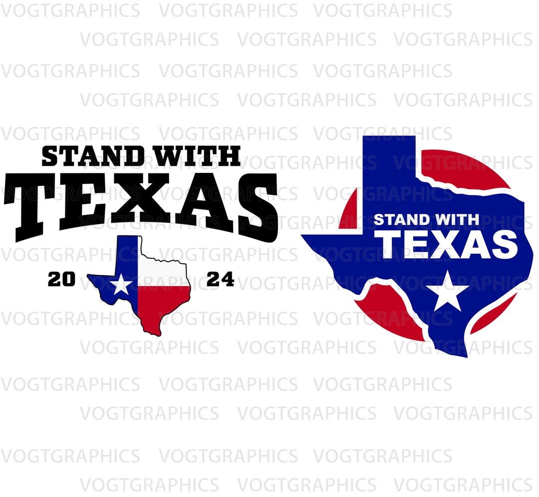 I Stand With Texas - Freedom - United States - Boarder - COMBO SVG ...