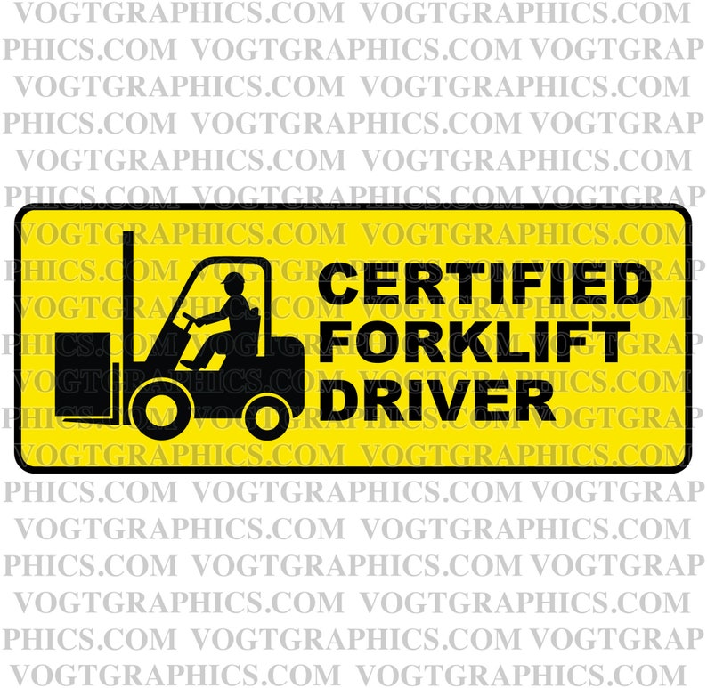 Certified Forklift Driver SVG | Certified Forklift Driver PNG - Etsy