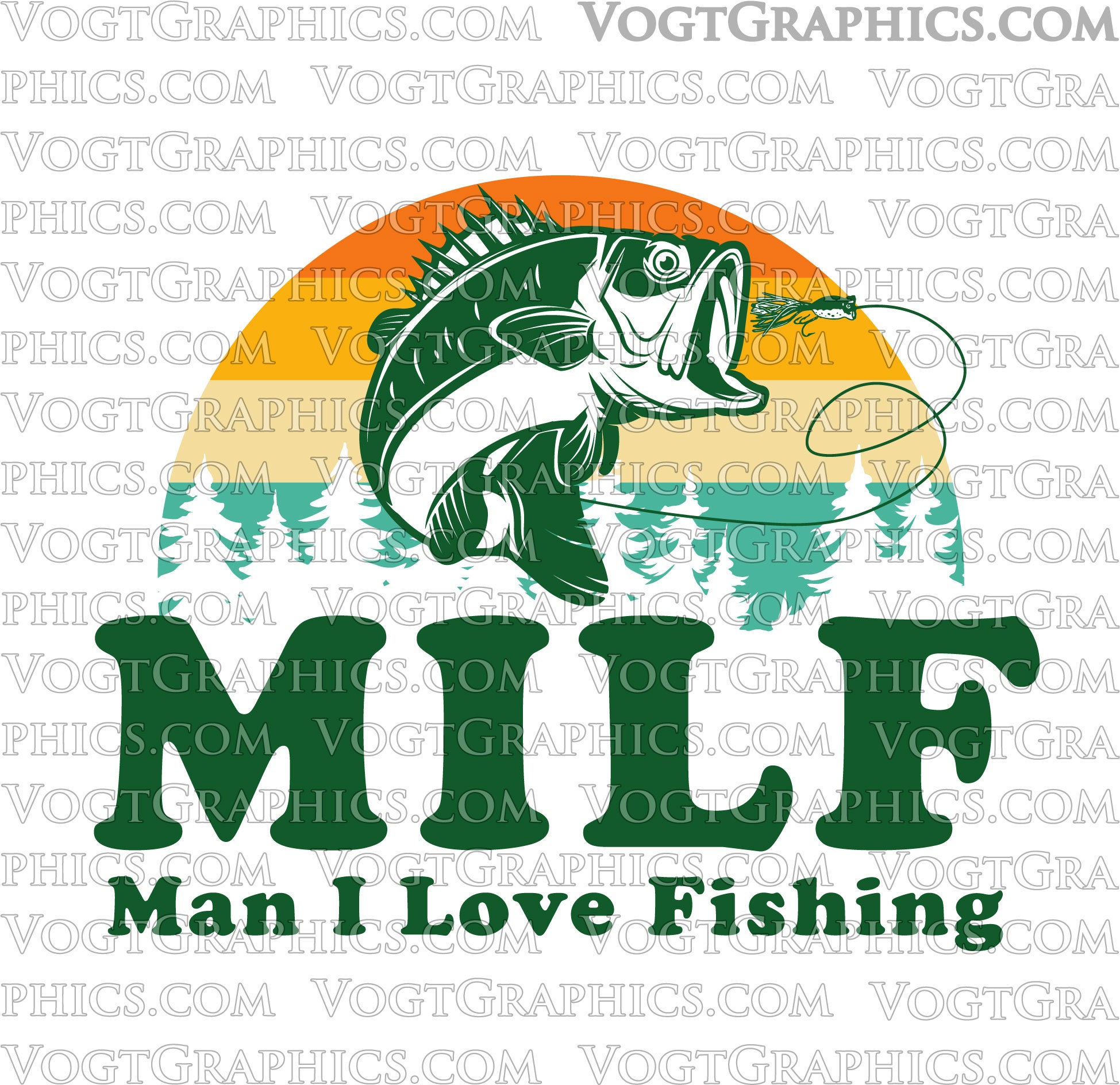 MILF: Man I Like to Fish SVG PNG - Etsy