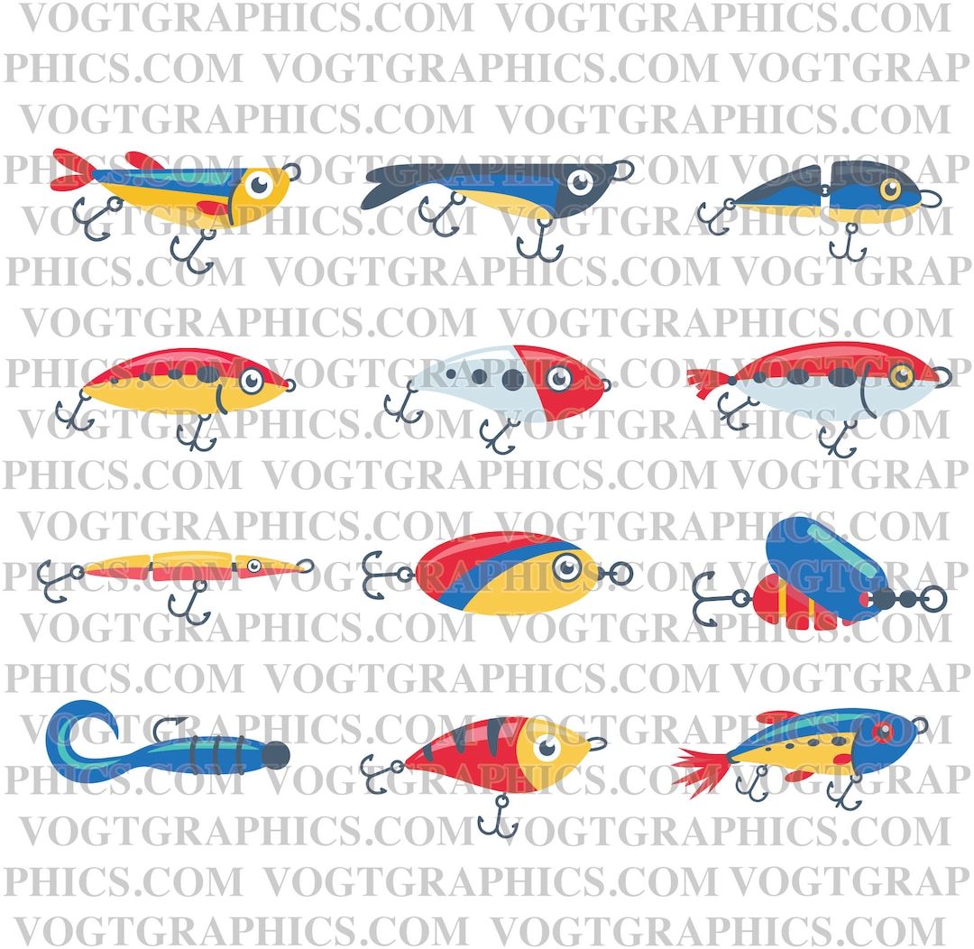 Fishing Lures SVG | PNG - Etsy