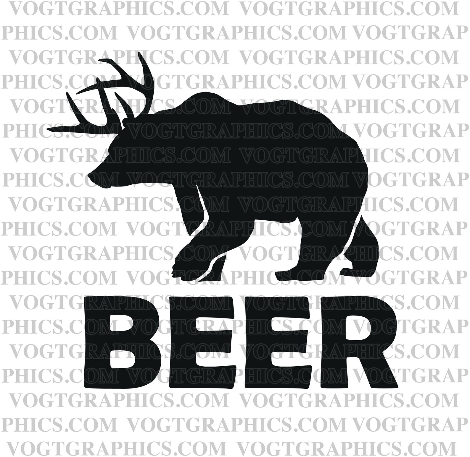 BEER - Bear/deer Animal SVG | PNG - Etsy