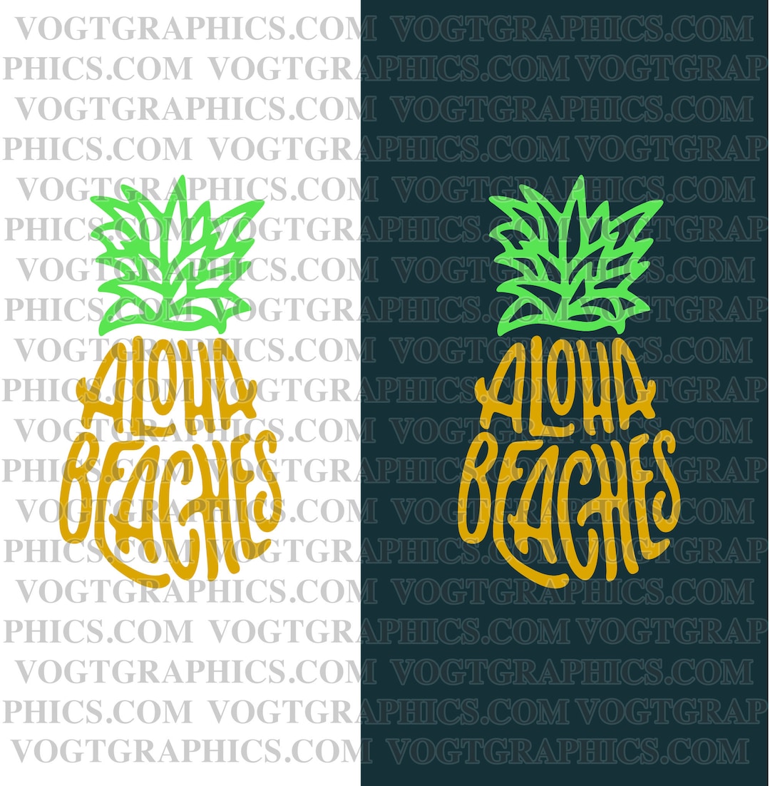 Aloha Svg, Pineapple SVG, Hawaii Svg, Hibiscus Svg, Aloha Summer, Aloha ...