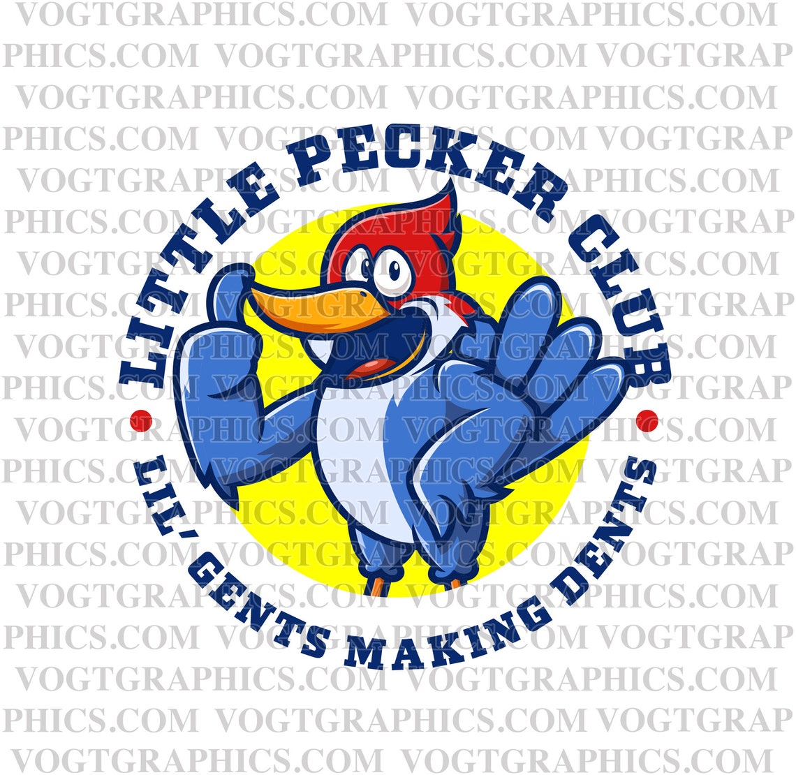Little Pecker Club, Bird SVG, Bird PNG, Woodpecker Cartoon, Lil Gents ...