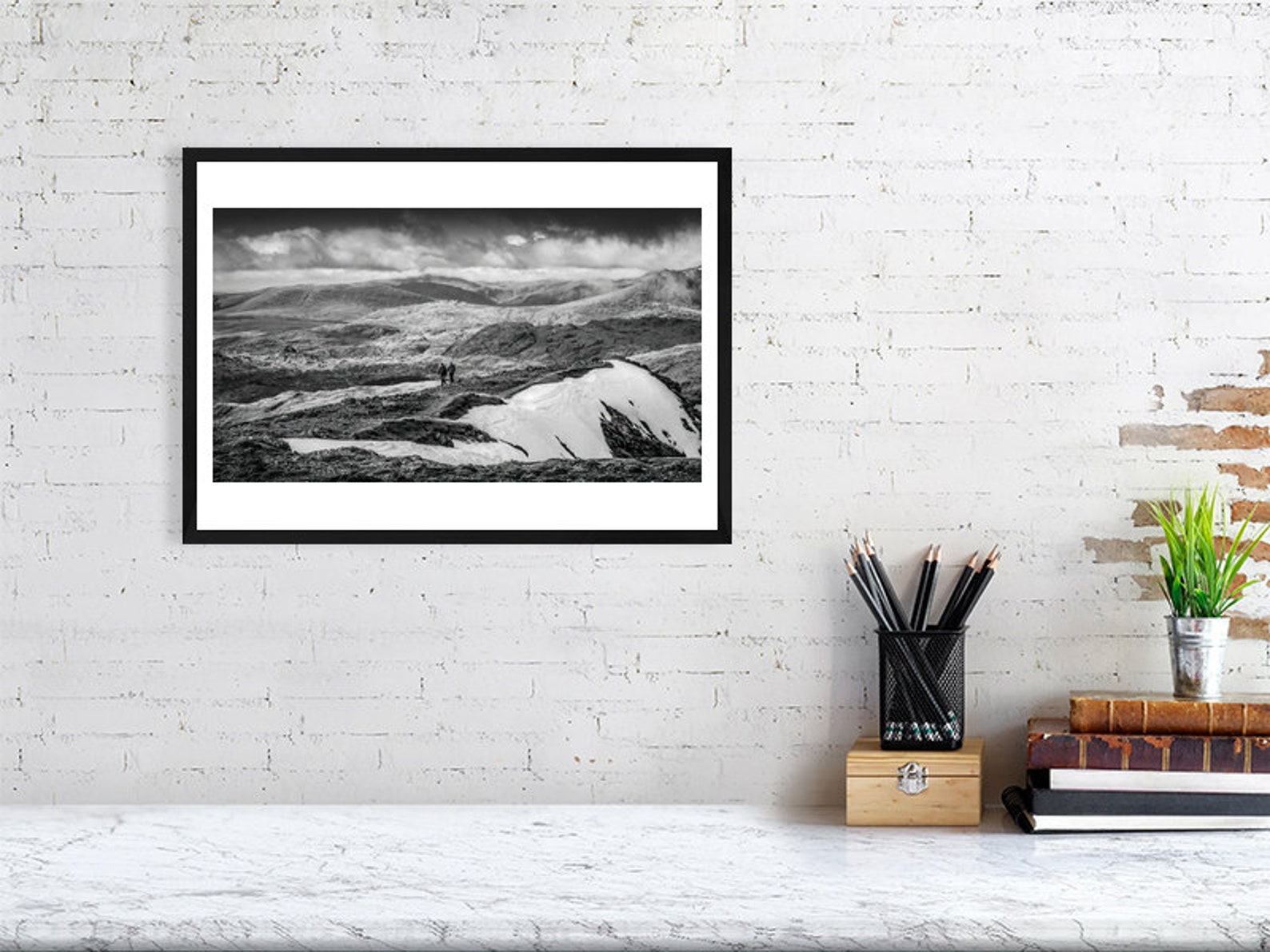 Coniston Old Man Lake District, Mountain Landscape, Framed or Unframed ...