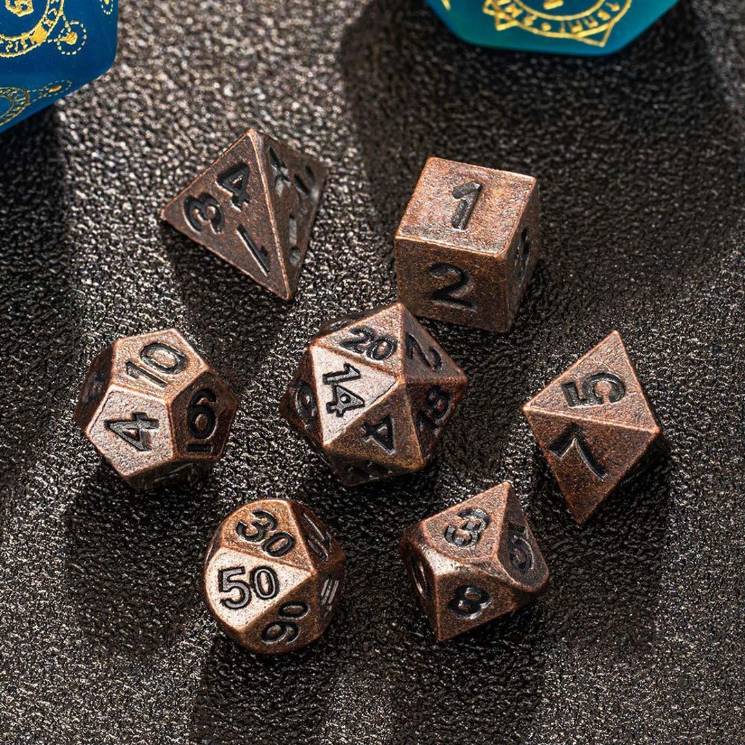 Mini Metal Dice Set for RPG, Mine Dice Dnd Dice Set, Tiny Dice DND ...