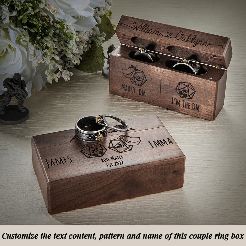 Custom Ring Box for RPG Couples, Dungeons and Dragons, Gift for DND ...