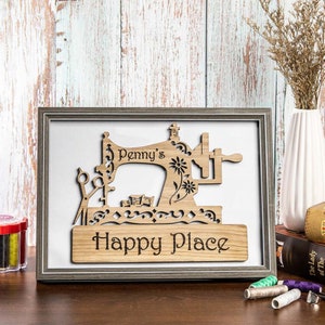 Personalized Wooden Sewing Room Studio Sign Home Decor - Etsy