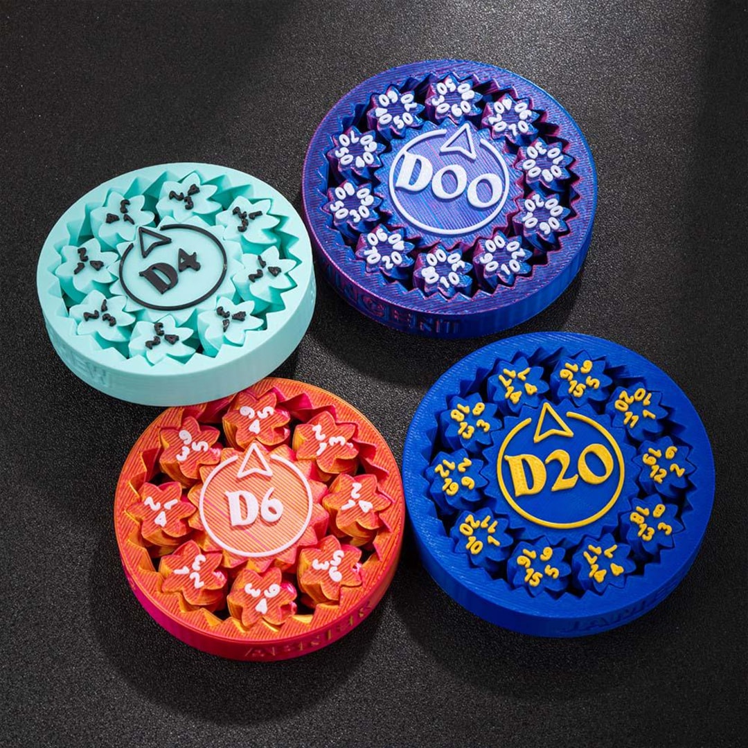 Personalized D20 Fidget Spinner Dice, Shiny Multicolored Spin Dice ...
