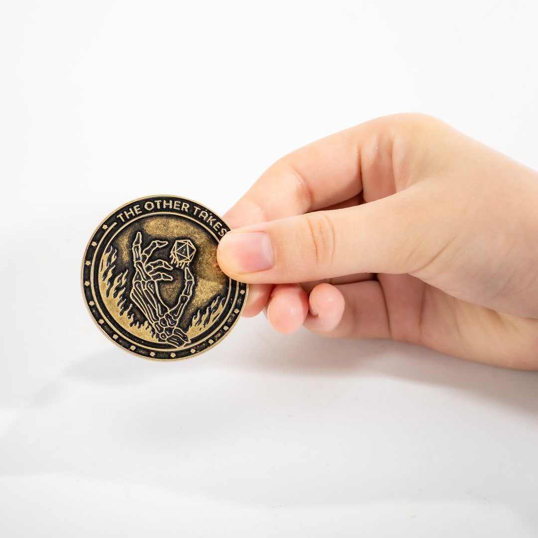 Handmade DND Coin What One Hand Gives Coin 1 or 20 Role Playing ...