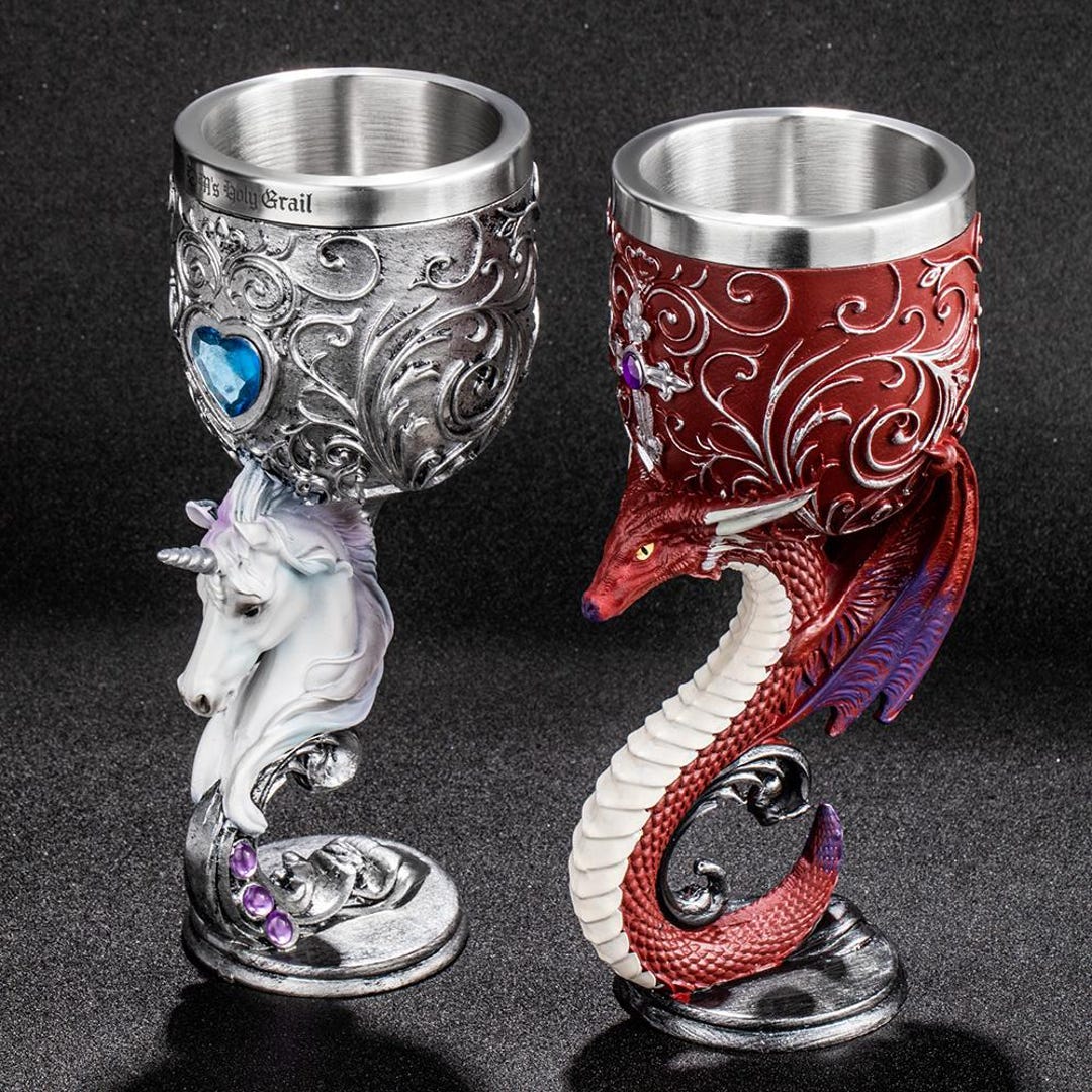 Magic Style Stainless Steel Decorative Goblet, Vintage Champagne Glass ...