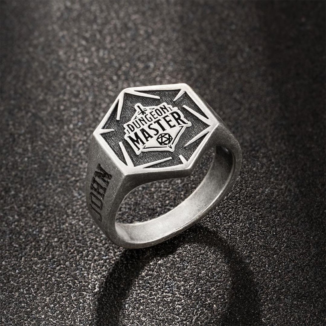Personalized DND Classes Badge Ring, Enamel Craftsmanship, Custom Name ...