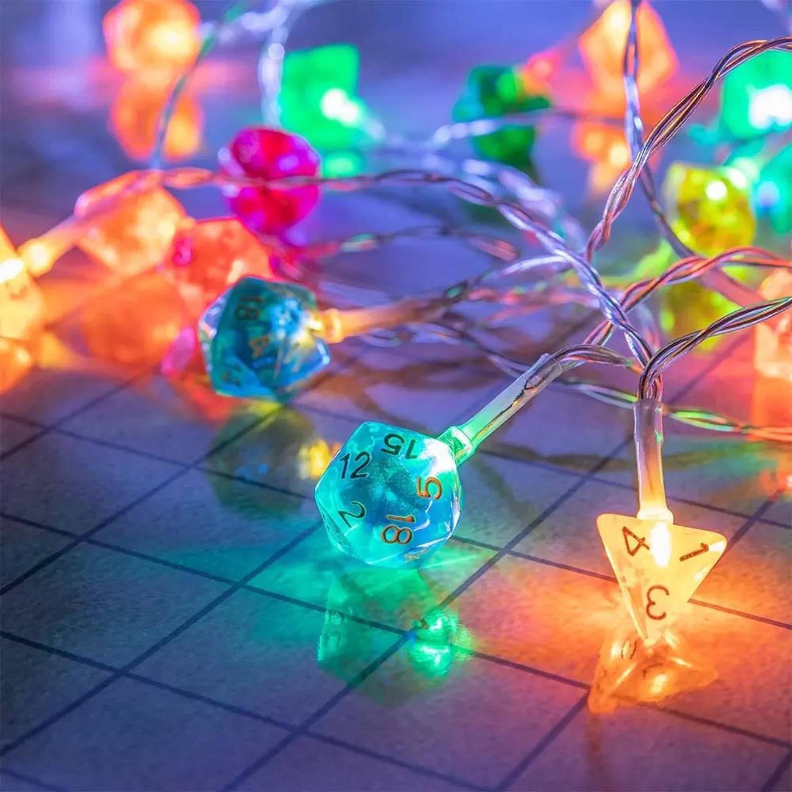 Handmade LED Dice Light Strands Fairy Lights DND LED String - Etsy