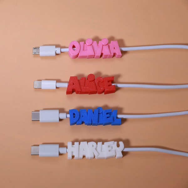 Personalized Phone Charger Clips - Etsy