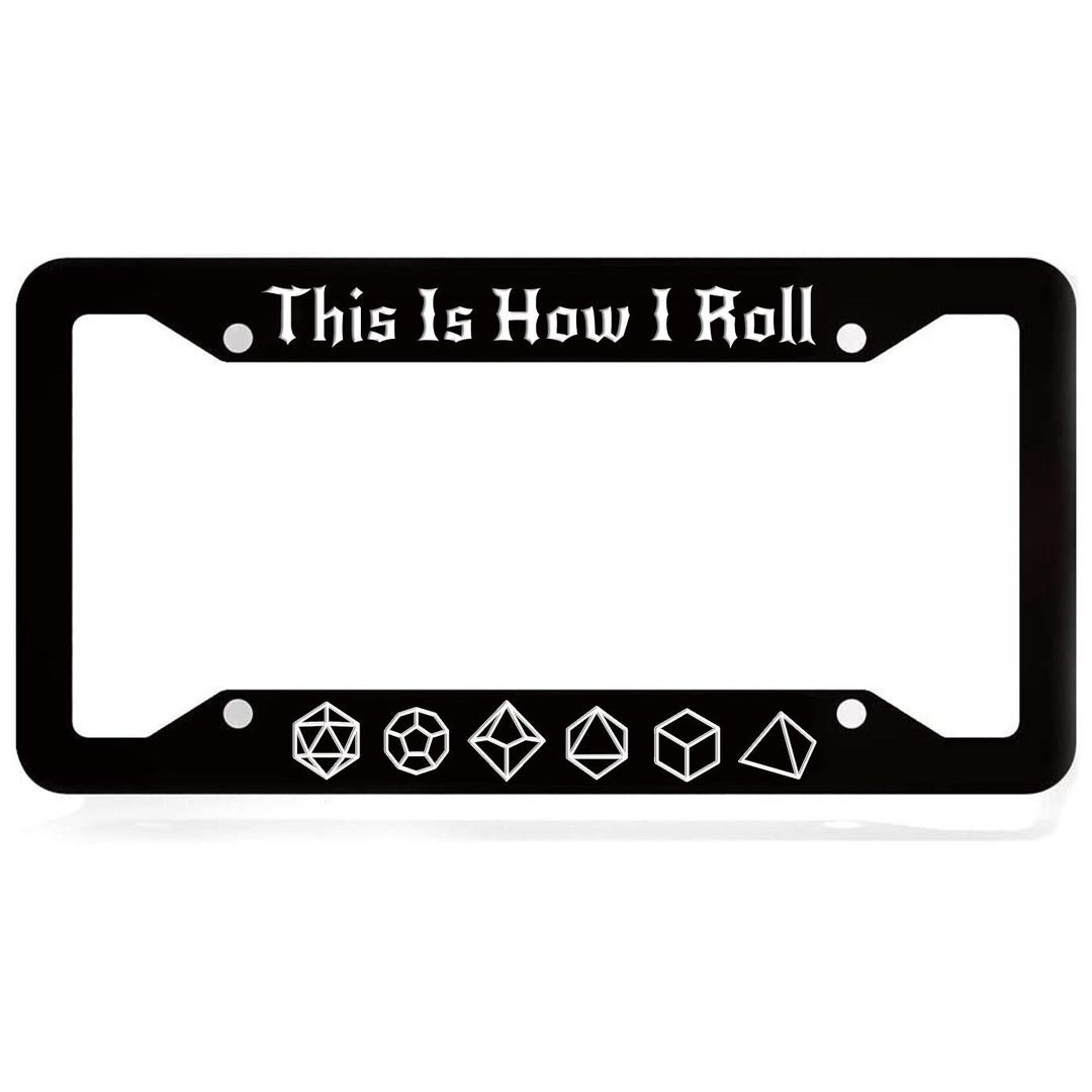 Custom License Plate Frame for RPG Players, Dungeons and Dragons, Gift ...
