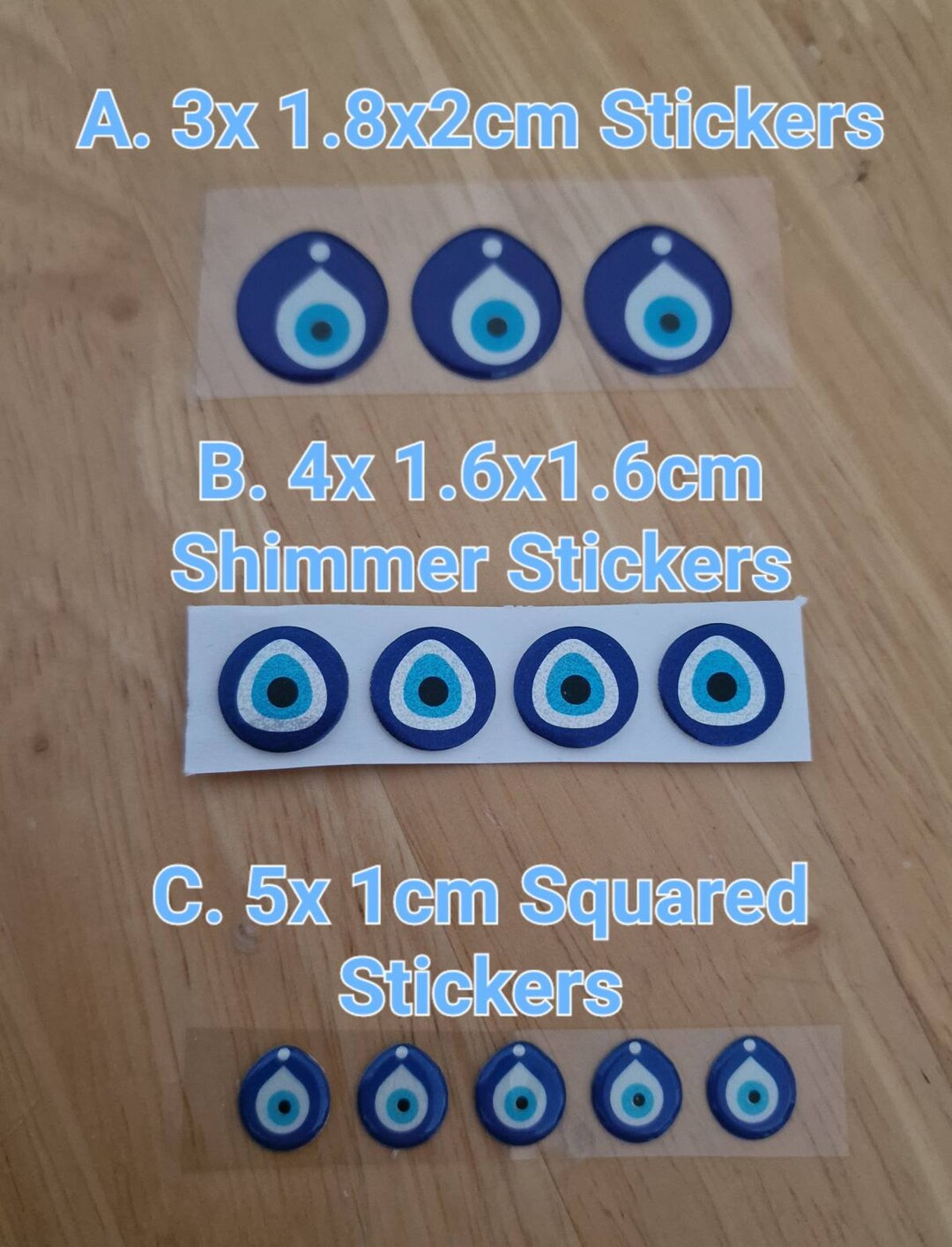 Evil Eye Sticker Pack, Nazar Stickers, Craft Stickers, Laptop Stickers ...