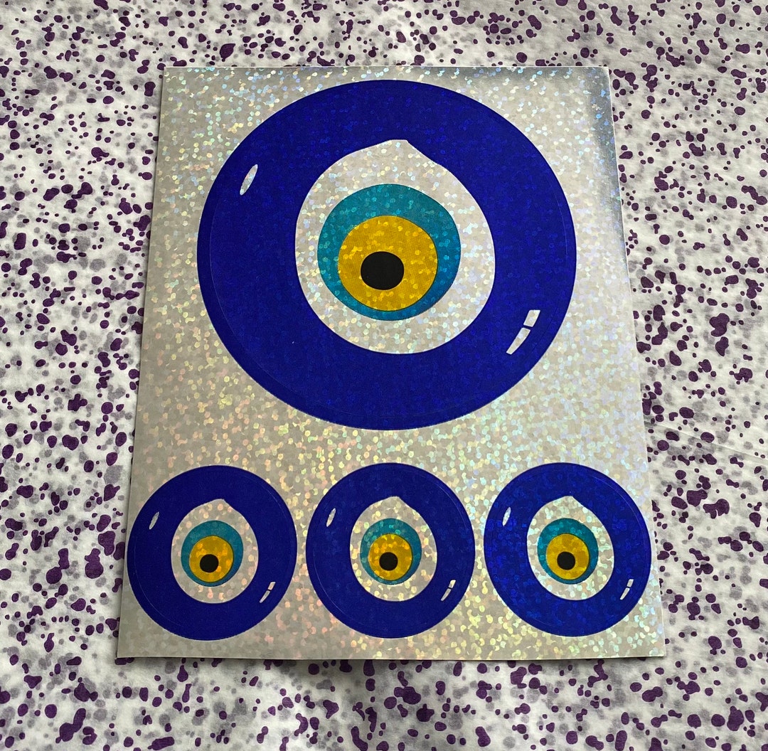 Evil Eye Stickers, Holographic Stickers, Nazar, Turkish Eye, Evil Eye ...
