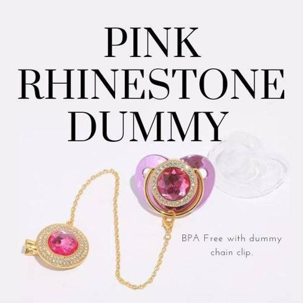 Rhinestone Pacifier - Etsy