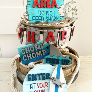Shark Tiered Tray Home Decor - Etsy