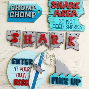 Shark Tiered Tray Home Decor - Etsy