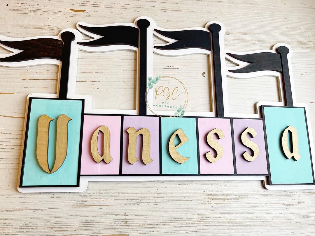 Disney Themed Name Sign/ Disney Name Sign / Disney Inspired Sign / Kids ...