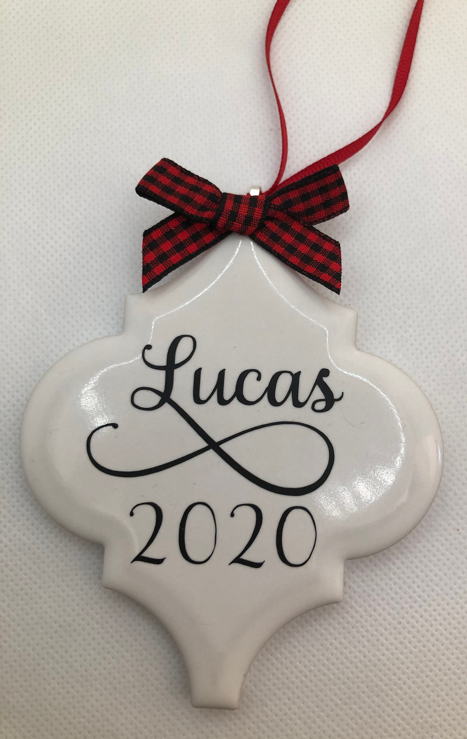 Ceramic Personalized Christmas Ornaments/ Tile Ornaments/ Ornaments ...