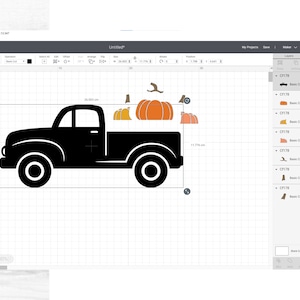 Pumpkin Truck SVG File,fall Truck,dxf,fall Pumpkin Truck,cut File ...