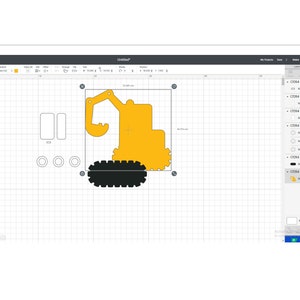 Digger Svg,excavator,construction,vehicle,sliced,layered,birthday Boy ...