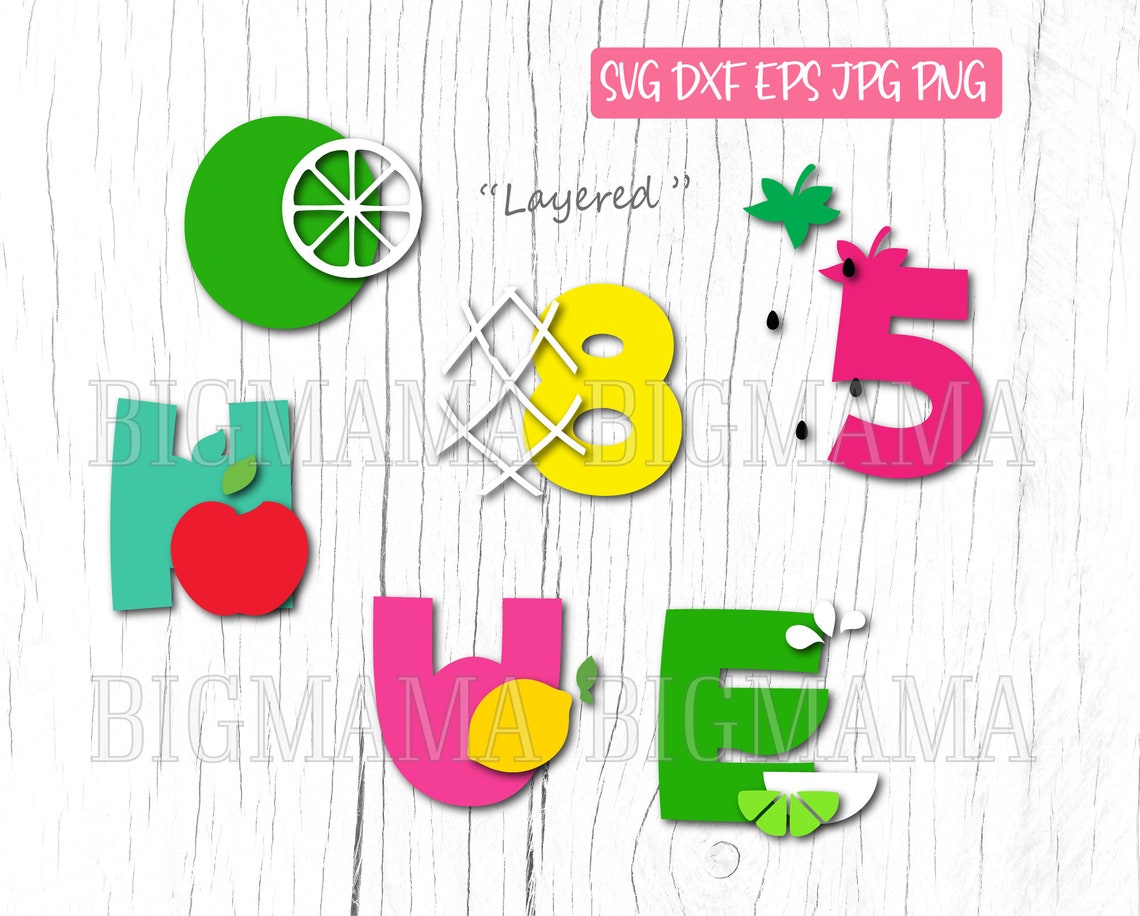 Fruit Alphabet - Etsy