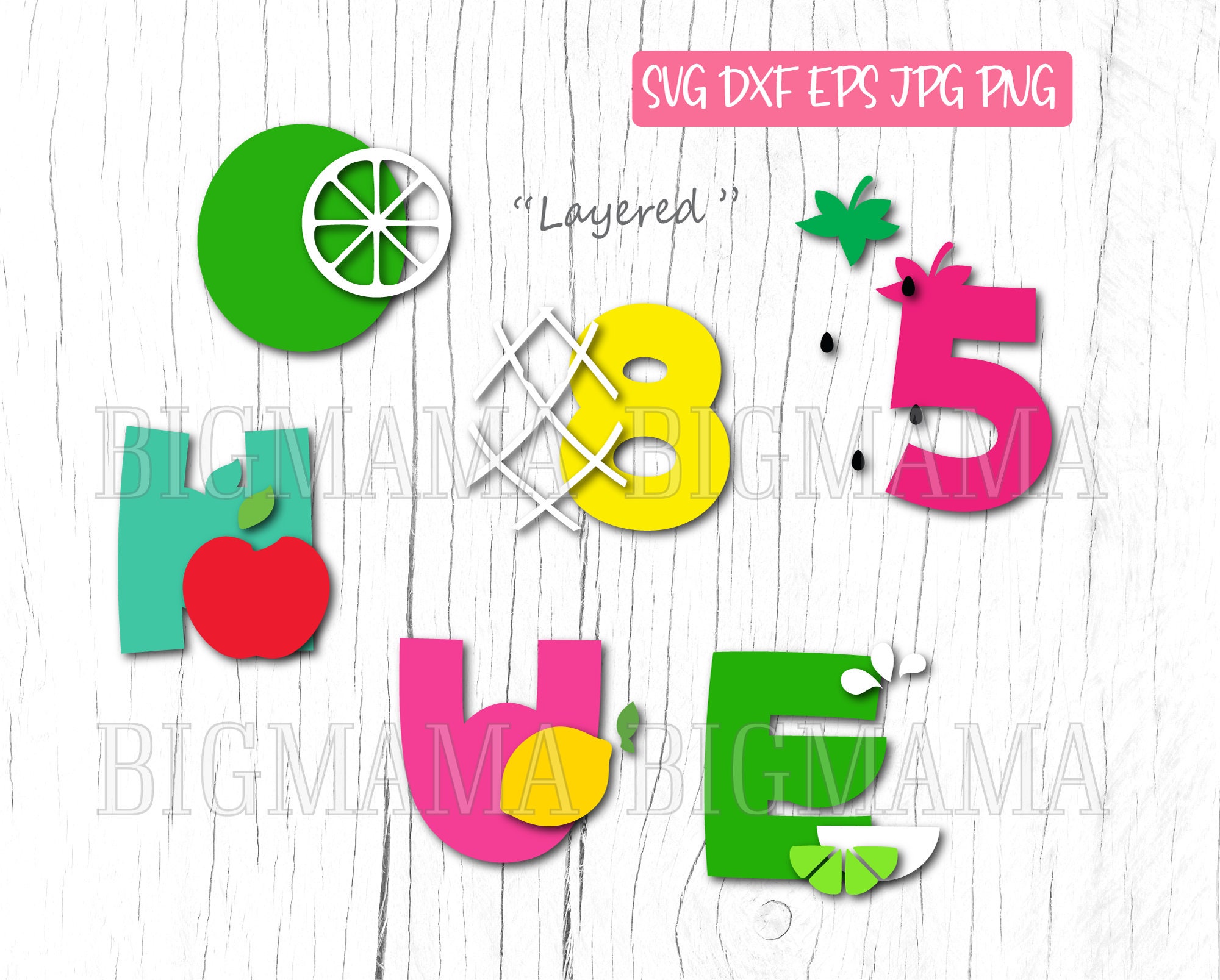 Fruit Alphabet - Etsy