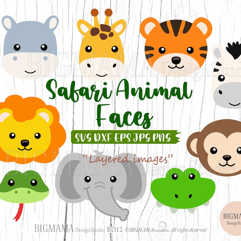 Animal Faces - Etsy