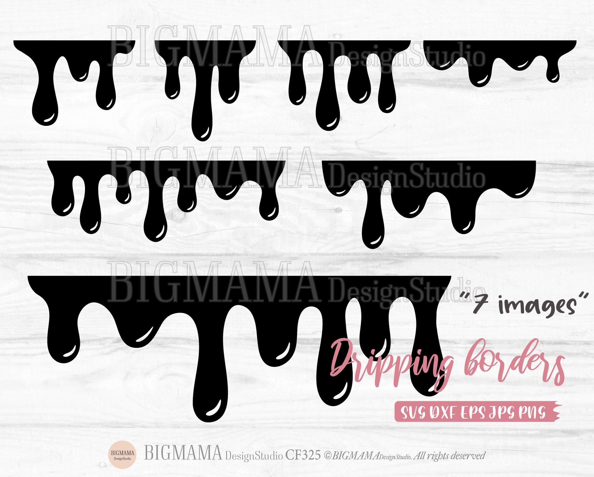 Dripping Border Svgborders Svg Bundlechoclate Paint - Etsy Australia